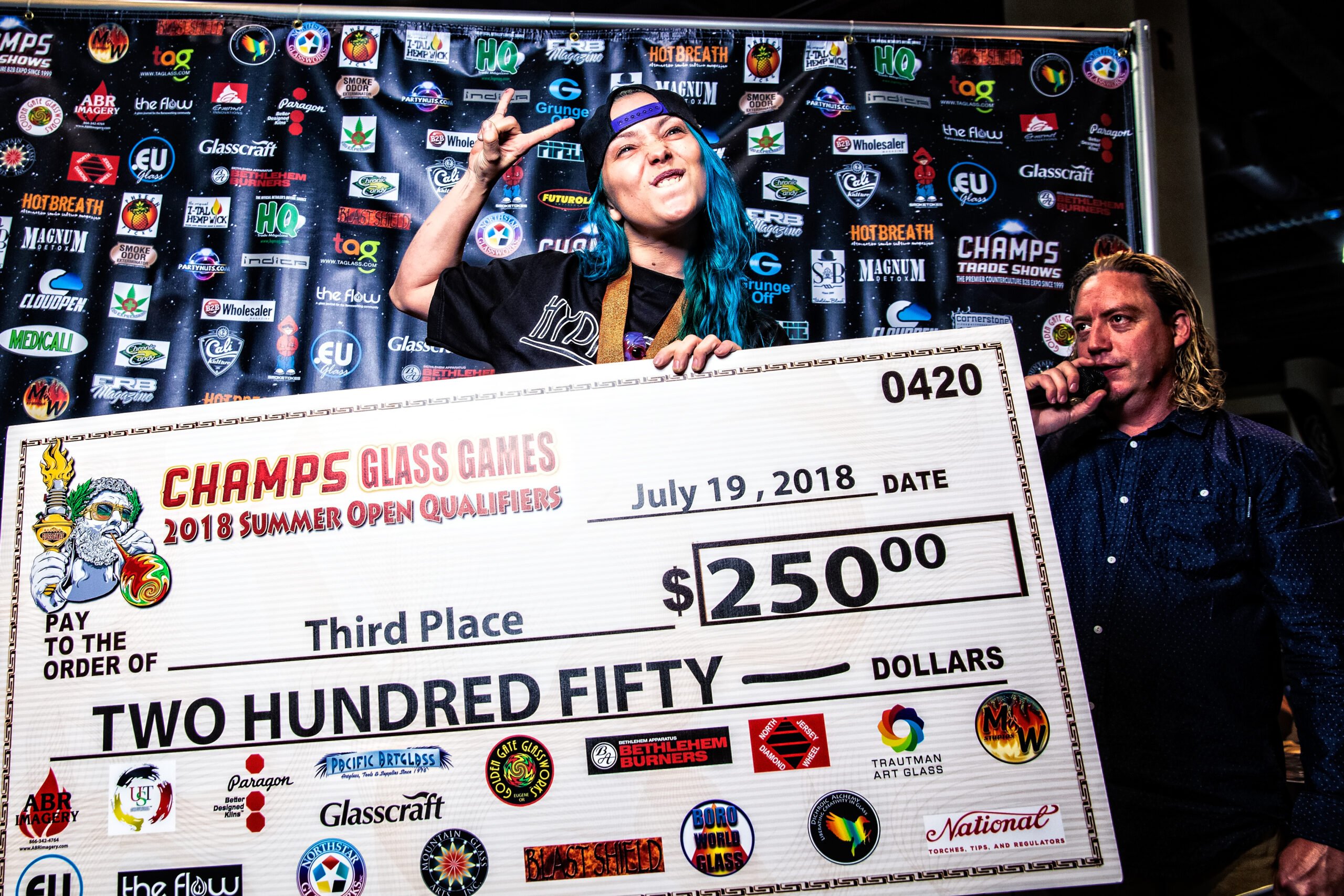 2018 Summer Glass Games Winners with their Big Checks! - CHAMPS Show ...